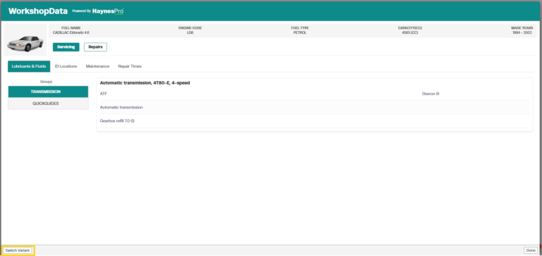 WorkshopData for Vehicle, Truck or Motorcycles - Workshop Software