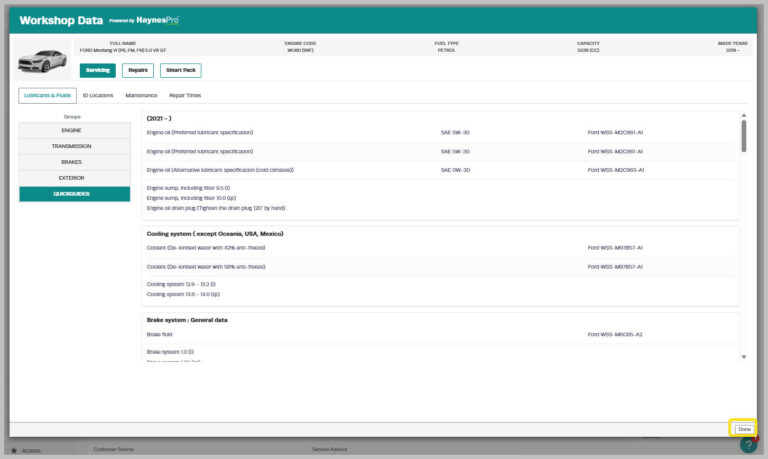 WorkshopData for Vehicle, Truck or Motorcycles - Workshop Software