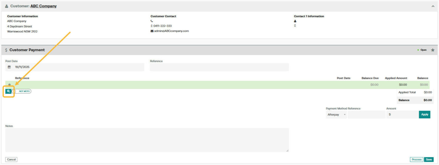 How to Process a Customer Payment on an Invoice - Workshop Software