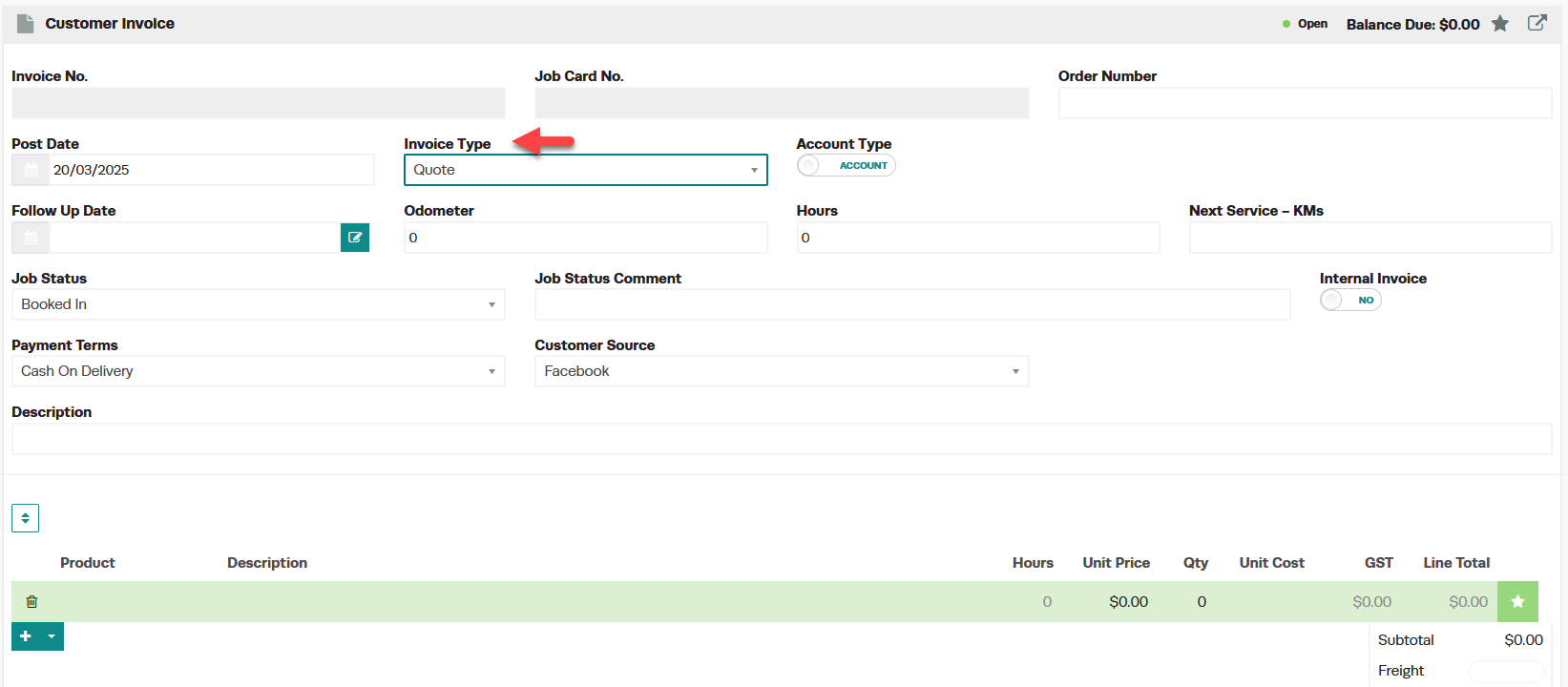 How to create a quote - Workshop Software | Workshop Management Software