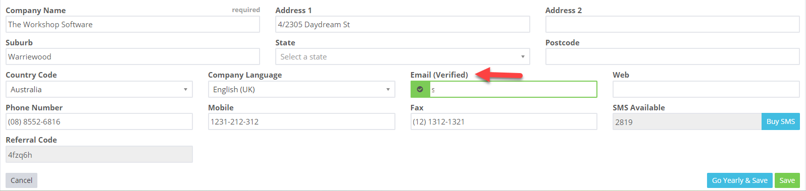 Use your own email - Mechanical Workshop Software - Automotive Software ...