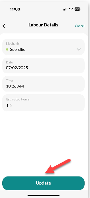 Booking Diary Feature Mobile App - Workshop Software | Workshop ...