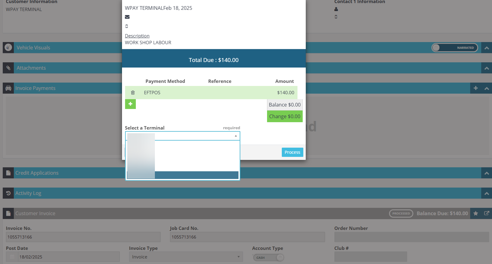 WorkshopPay Terminal Guide for Quick Payments