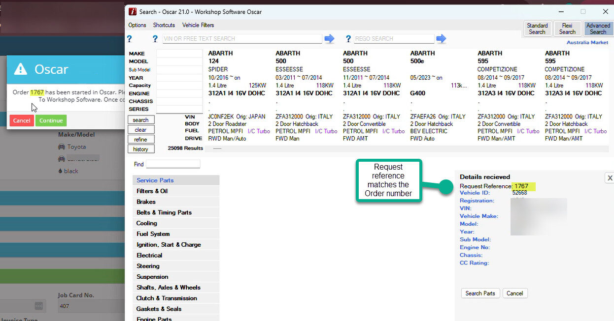 Oscar Integration with Workshop Software - Workshop Software